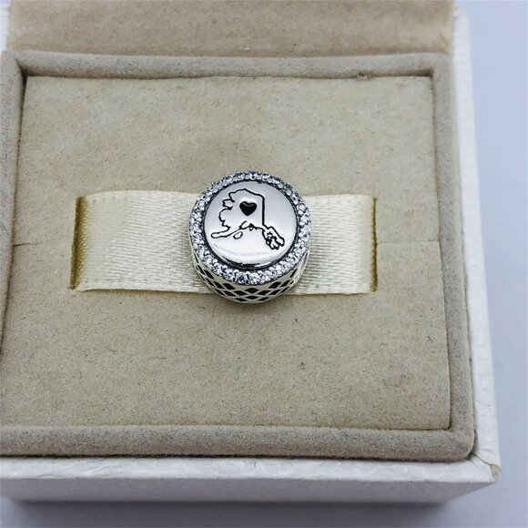Pandora | Jewelry | Pandora Alaska Map Charm | Poshmark